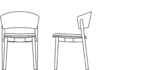 Blitz - Modern Wood Café Chair - Bernhardt Design